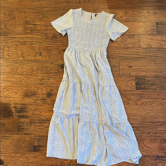 Amazon | Dresses | Amazon Blue And White Floral Dress | Poshmark